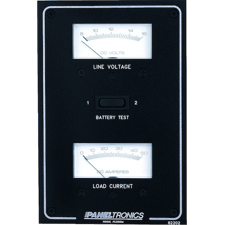 Paneltronics Standard Dc Meter Panel W Voltmeter & Ammeter 9982202B | Zoro