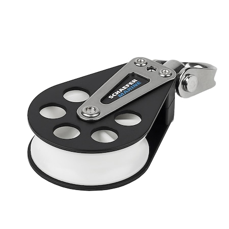 Schaefer Marine Single Aluminum Block - 60mm Sheave 704-05 | Zoro