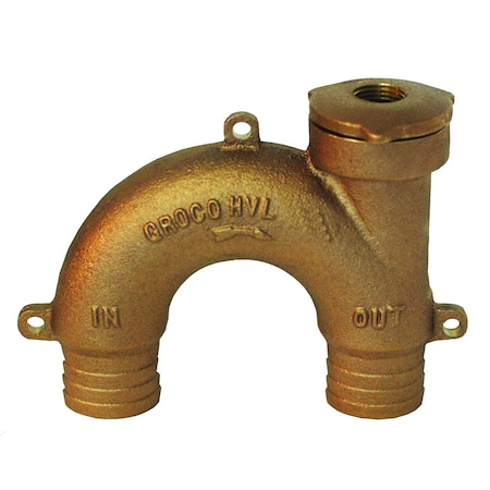 Groco Bronze Vented Loop - 2" Hose HVL-2000 | Zoro