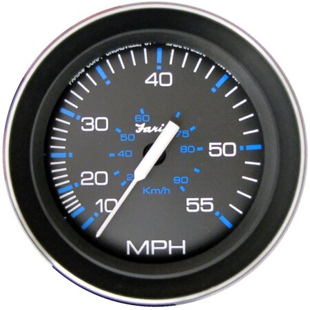 Marine Speedometer Faria Beede Coral Speedometer 55 MPH - Marine Boat ...