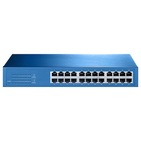 Aigean Networks 24-Port Network Switch - Desk or Rack Mountable - 100 ...