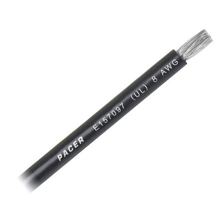 Pacer Group Pacer Black 8 AWG Battery Cable, Sold By The Foot WUL8BK-FT ...