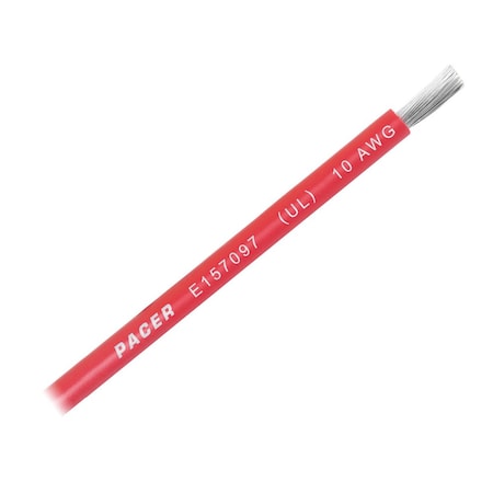 Pacer Group Pacer Red 10 AWG Battery Cable, Sold By The Foot WUL10RD-FT ...
