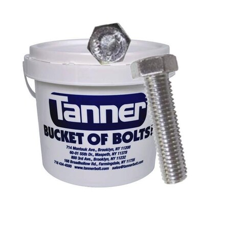 Tanner 3/8"-16 Hex Head Tap Bolt, Zinc Plated Steel, 3 in L TB-298 | Zoro