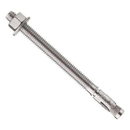 Powers Fasteners Wedge Expansion Anchor, 3/8" Dia., 3-3/4" L, Stainless ...