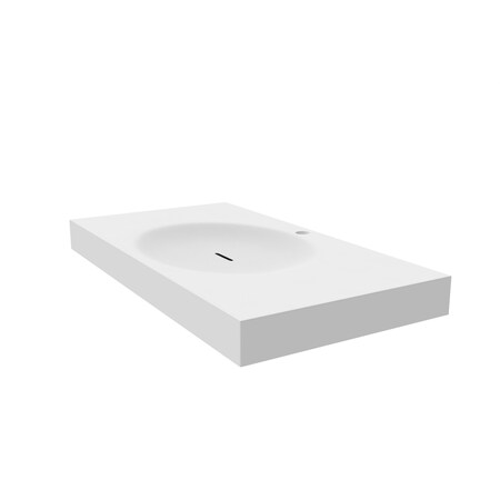 Castello Usa Darleen 36-inch Solid Surface Wall Mounted Sink - White CB ...