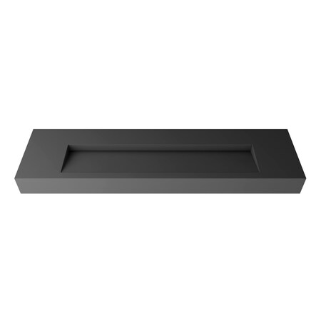 Castello Usa Pyramid 72 in Solid Surface Wall-Mounted Bathroom Sink in ...