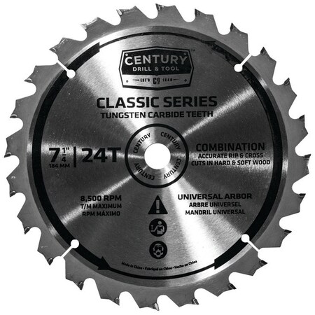 Century Drill & Tool Classic Combination Saw Blade 9107 | Zoro
