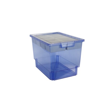 Storsystem Bin, Tray, Tote, Blue, High Impact Polystyrene, 12.25 in W ...