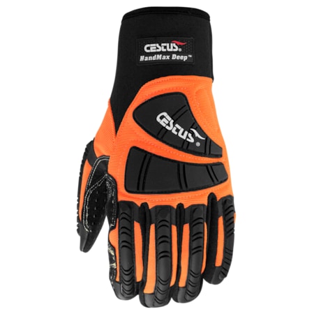 Cestus Impact Gloves, Synthetic Leather Palm with Dots, L, PR 3015-L | Zoro
