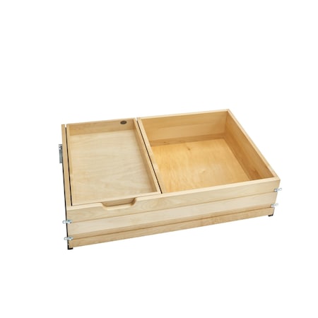 Rev-A-Shelf Wood Base Cabinet Two-Tier Replacement Deep Drawer System w ...