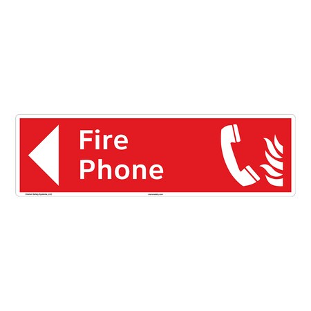 Clarion Safety Systems Fire Phone Safety Signs Indoor/Outdoor Plastic ...