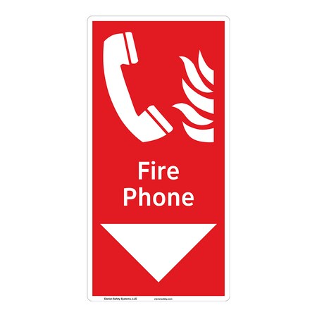 Clarion Safety Systems ANSI/ISO Compliant Fire Phone Safety Signs ...