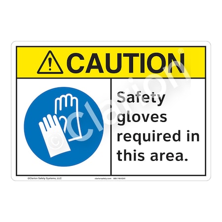 Clarion Safety Systems ANSI/ISO Compliant Caution Safety Gloves Safety ...