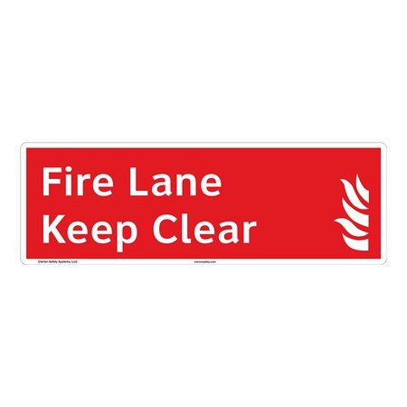 Clarion Safety Systems ANSI/ISO Compliant Fire Lane Safety Signs Indoor ...