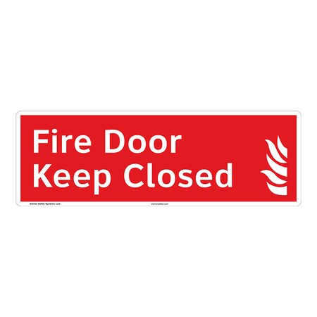 Clarion Safety Systems ANSI/ISO Compliant Fire Door Safety Signs Indoor ...