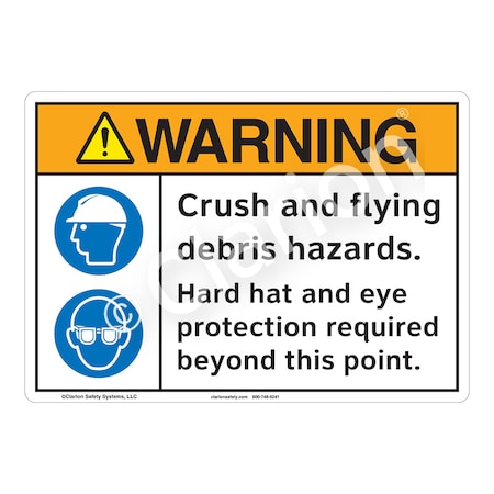 Clarion Safety Systems ANSI/ISO Compliant Warning Crush Safety Signs ...