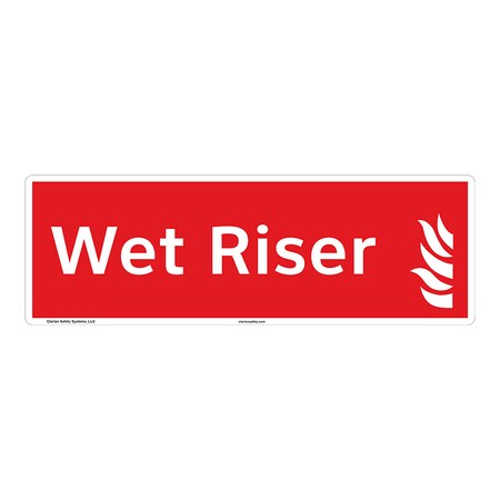 Clarion Safety Systems ANSI/ISO Compliant Wet Riser Safety Signs Indoor ...