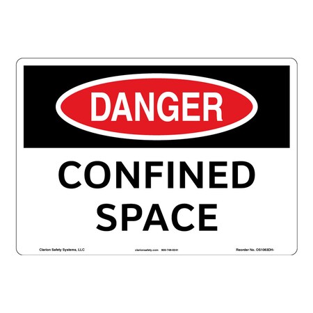Clarion Safety Systems OSHA Compliant Danger/Confined Space Safety ...