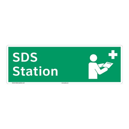 Clarion Safety Systems ANSI/ISO Compliant SDS Station Safety Signs ...