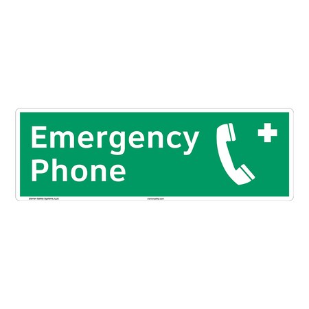 Clarion Safety Systems ANSI/ISO Compliant Emergency Phone Safety Signs ...