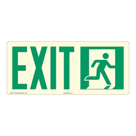 Clarion Safety Systems ANSI/ISO Compliant EXIT Safety Signs Indoor ...