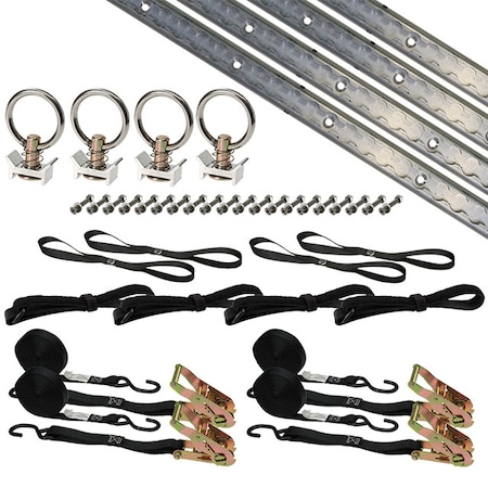 Us Cargo Control 8' Single Tie Down System - Aluminum MSK8AL | Zoro