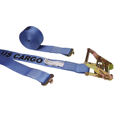 Us Cargo Control 2" x 20' Blue Ratchet Strap w/Butterfly F Track ...