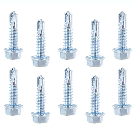 Us Cargo Control #14 x 1 in, Flange Hex Head External Hex Drive, 10 PK ...