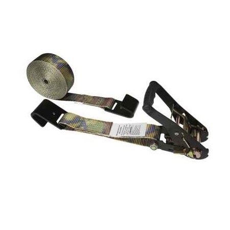 Us Cargo Control 2" x 12' Camo Ratchet Strap w/ Black Flat Hook 5512FH ...