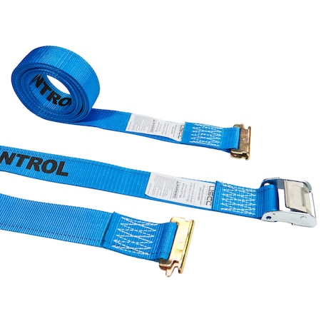Us Cargo Control 2" x 20' Blue E-Track Tie Down Straps - Cam Buckle ...