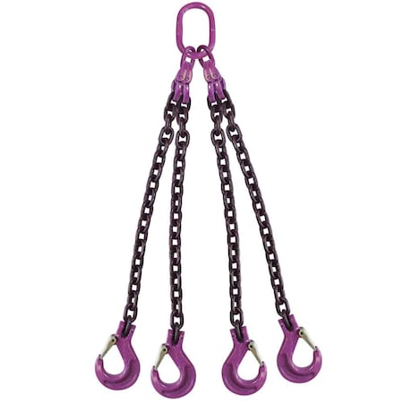 Us Cargo Control 5/8" x 3' - 4 Leg Chain Sling w/ Sling Hooks - Grade ...