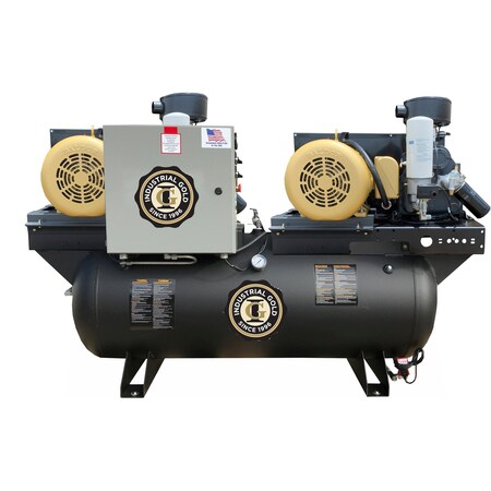 Industrial Gold Duplex 25hp, 3 Phase, 208-230V, Rtry Screw Compressor ...