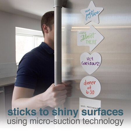 Mcsquares Stickies Reusable Sticky Notes, Asst. Shapes, PK24 MCSTSH ...