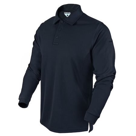 Condor Outdoor Products PERFORMANCE POLO LS, NAVY BLUE, S 101120-006-S ...