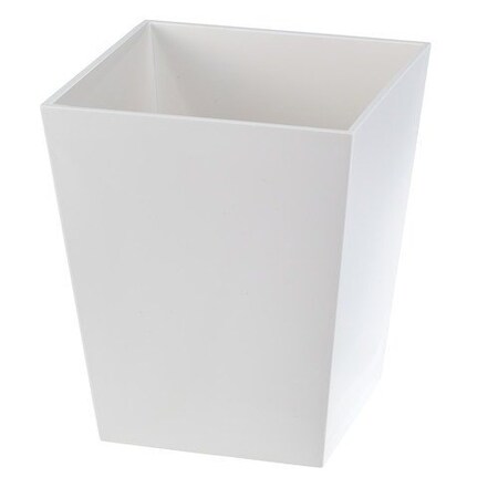 Focus Spa White Wastebasket, 6 Qt BS-MSPA8W | Zoro