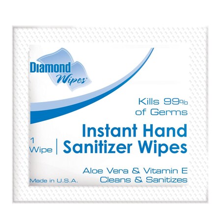 Diamond Wipes Instant Hand Sanitizing Wipes, 1000PK F244865F10 | Zoro