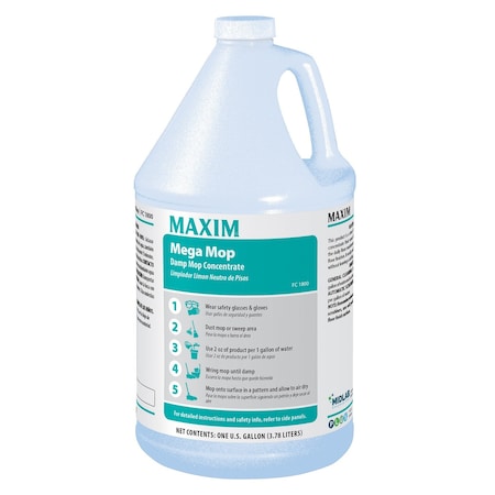 Midlab Mega Mop Neutral floor cleaner, 4PK 180000-41 | Zoro