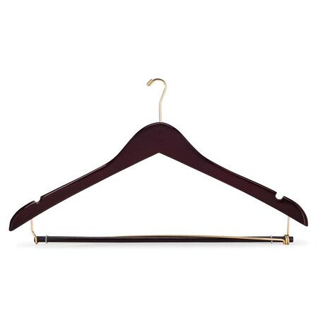 Registry Mens Suit Hanger, Mahogany, 100PK DF-L7KK-70-DBW-N | Zoro