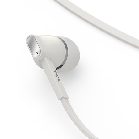 Tcl Wireless In-ear Bluetooth Headphones with Mic- White MTRO100BTWT | Zoro