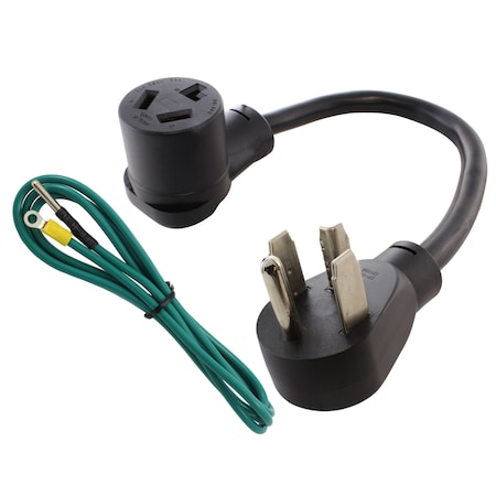 Ac Works Plug Adapter, STW, 10-30R, 14-30P, 1.5 ft., Black S14301030 ...