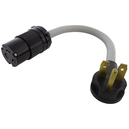 Ac Works Plug Adapter, STW, L6-20R, 6-30P, 1 ft., Gray S630L620-012 | Zoro