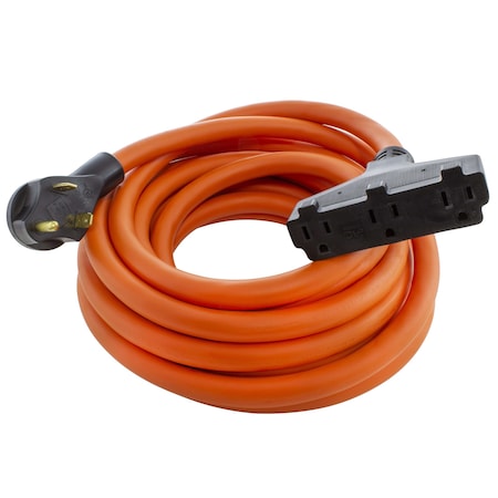 Ac Works Plug Adapter, STW, 5-15R, TT-30P, 25 ft., Orange TT30W515-025 ...