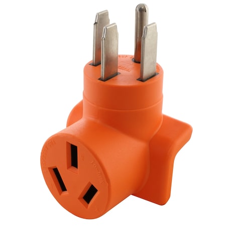 Ac Works Plug Adapter, 10-50R, 14-50P, 0 ft., Orange WD14501050 | Zoro