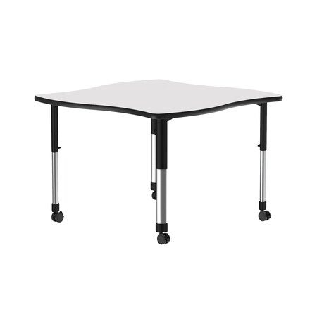 Correll HPL Collaborative Desk - Casters - Swerve AD4242-SWV-36-09-09 ...