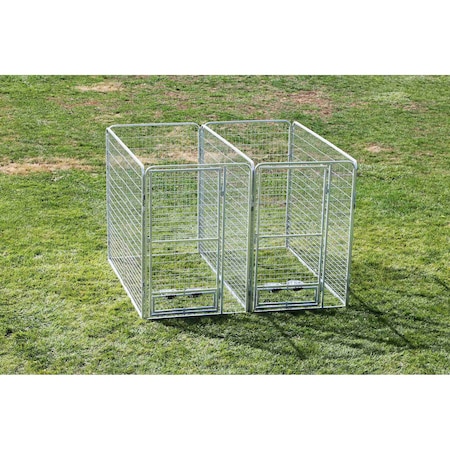 K9 Kennel Store 4' X 6' Multiple Pro Full Stall Dog Kennel x2 ...
