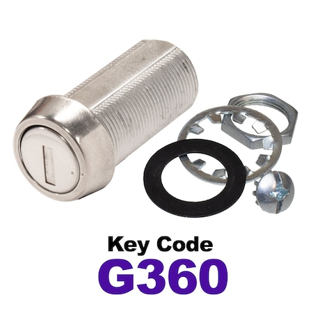 Global RV SS Compartment Lock, Cam/Blade Style, 1-3/8in Threaded Barrel ...
