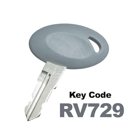 Bauer RV KEY, RV729 , Gray, Egg Shaped, Precut KEY-RV-729 | Zoro