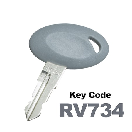 Bauer RV KEY, RV734 , Gray, Egg Shaped, Precut KEY-RV-734 | Zoro
