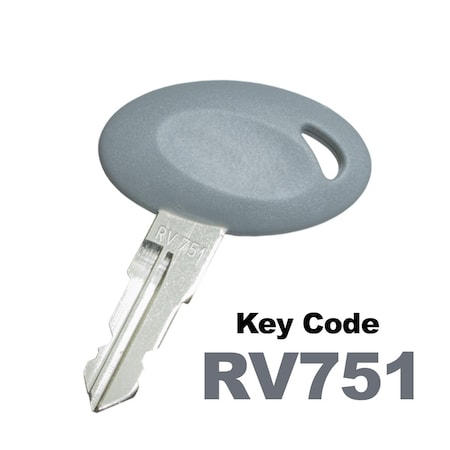 Bauer RV KEY, RV751 , Gray, Egg Shaped, Precut KEY-RV-751 | Zoro